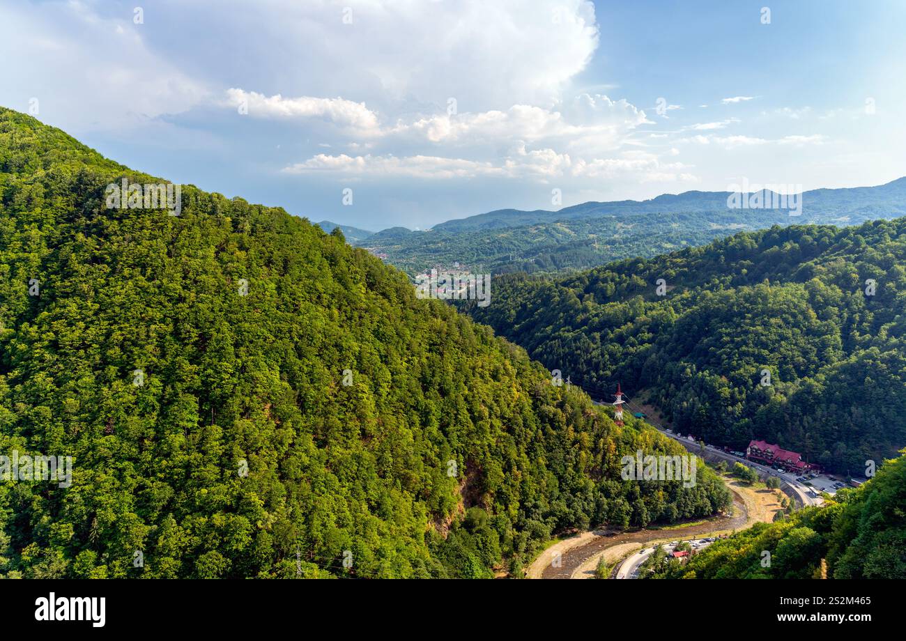 Poenari, Romania - August 8th 2021: View from Vlad the Impaler Castle ...