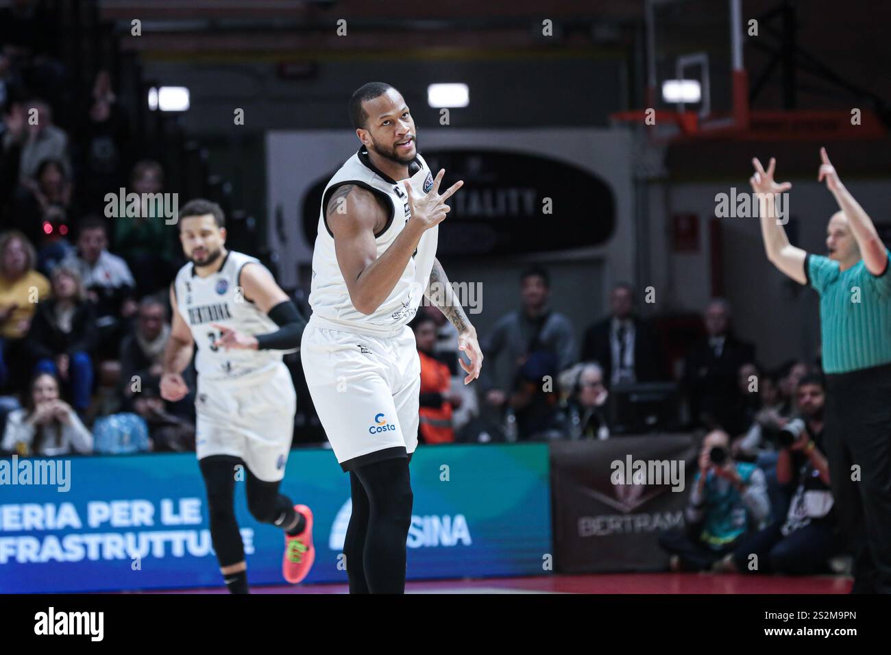 Casale Monferrato, Italy. 07th Jan, 2025. #4 Justin Gorham (Bertram ...