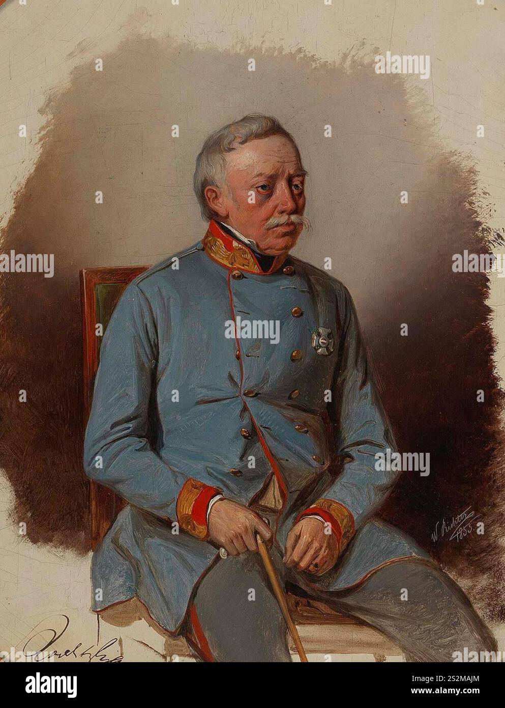 Field Marshal Josef Wenzel Graf Radetzky in uniform (by Wilhelm Richter ...