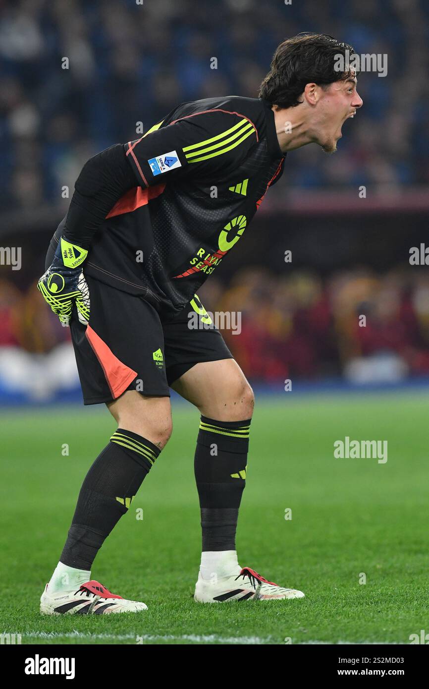 Rome, Lazio. 05th Jan, 2025. Mile Svilar of AS Roma during the Serie A ...