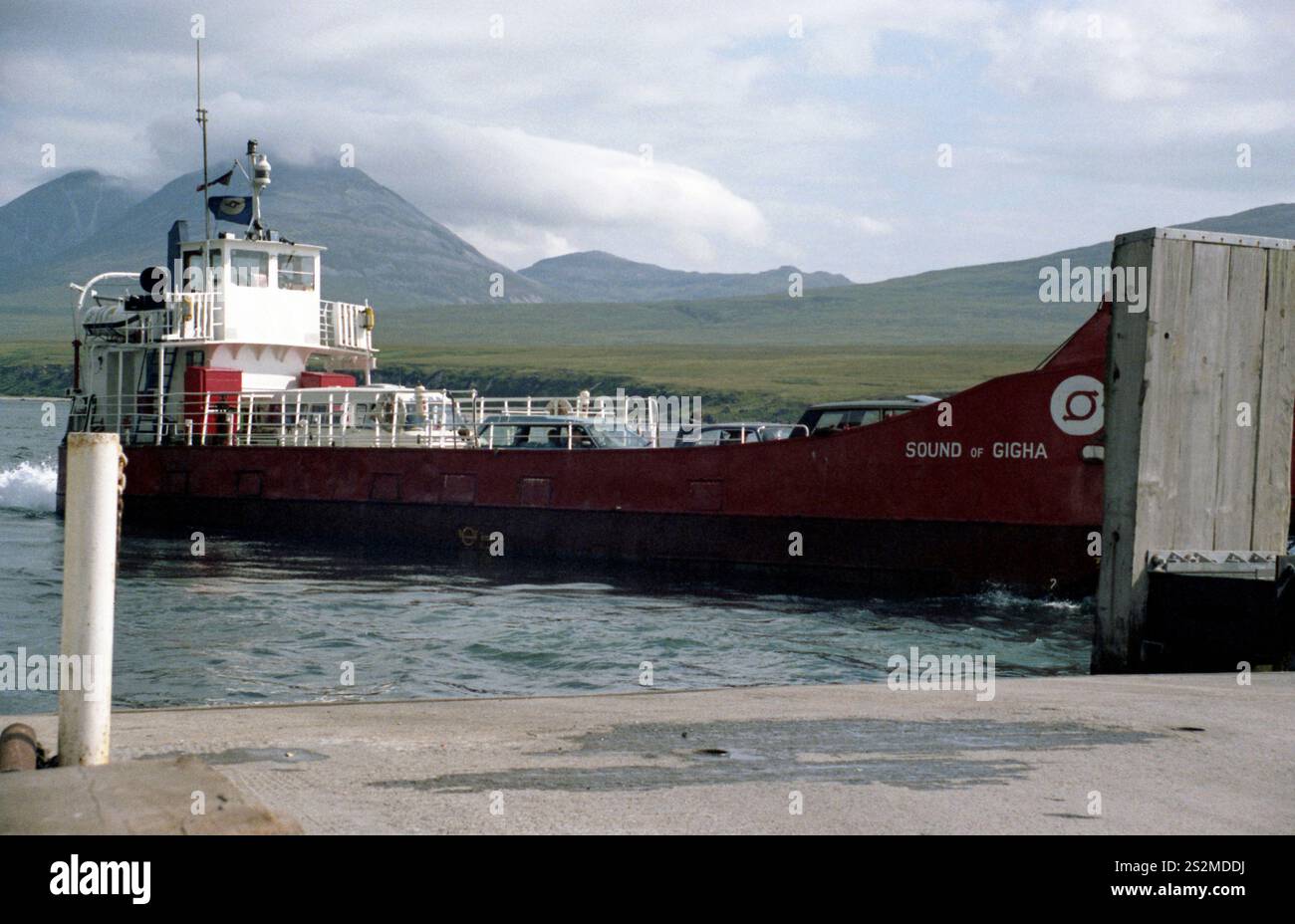 Sound of Gigha Ferry, Islay, Hebrides, Scotland, 1983 Stock Photo - Alamy