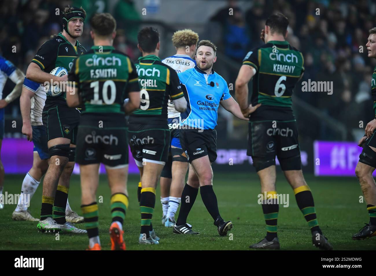 Anthony Woodthorpe referee during the Gallagher Premiership Rugby match ...