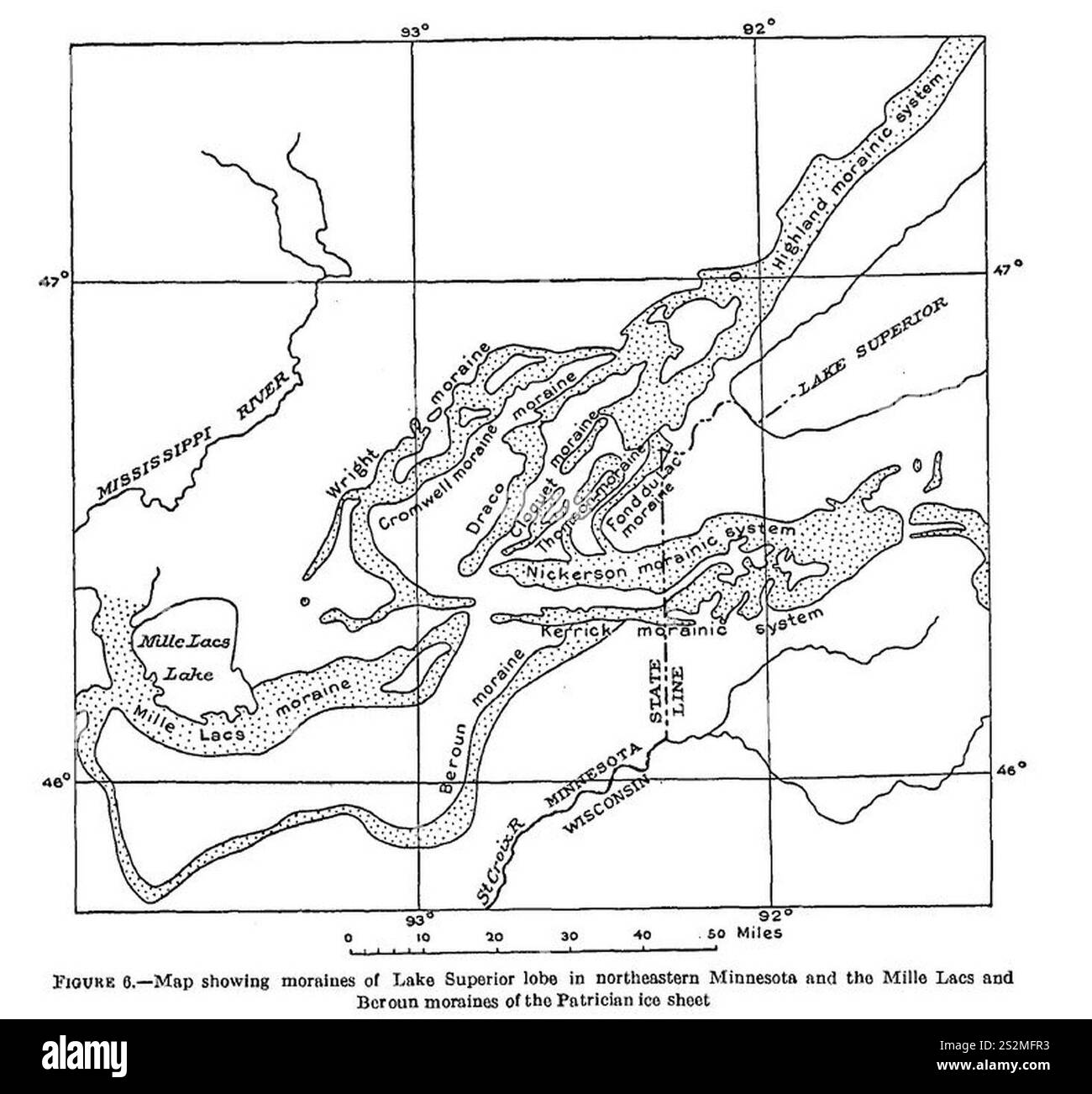 Superior lobe Black and White Stock Photos & Images - Alamy