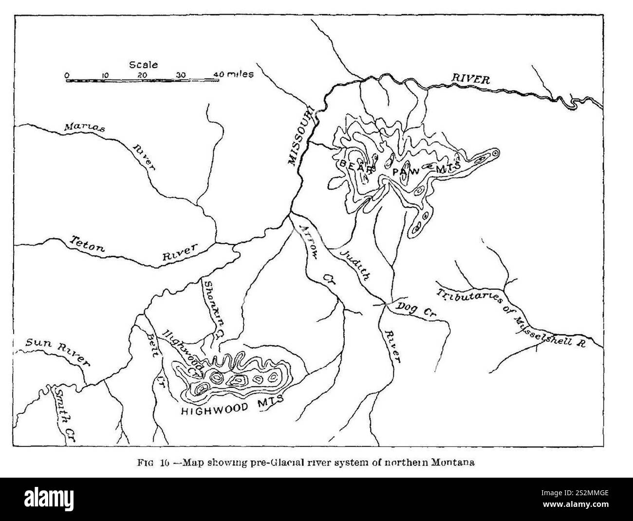 Historical river system Cut Out Stock Images & Pictures - Alamy