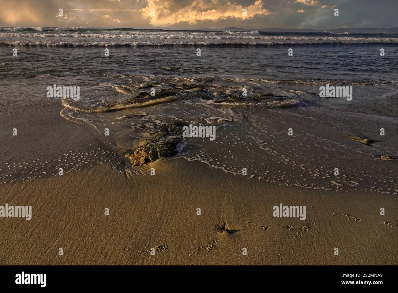 Pebble Beach, California, USA. January 6th., 2025 Pacific Ocean surf ...
