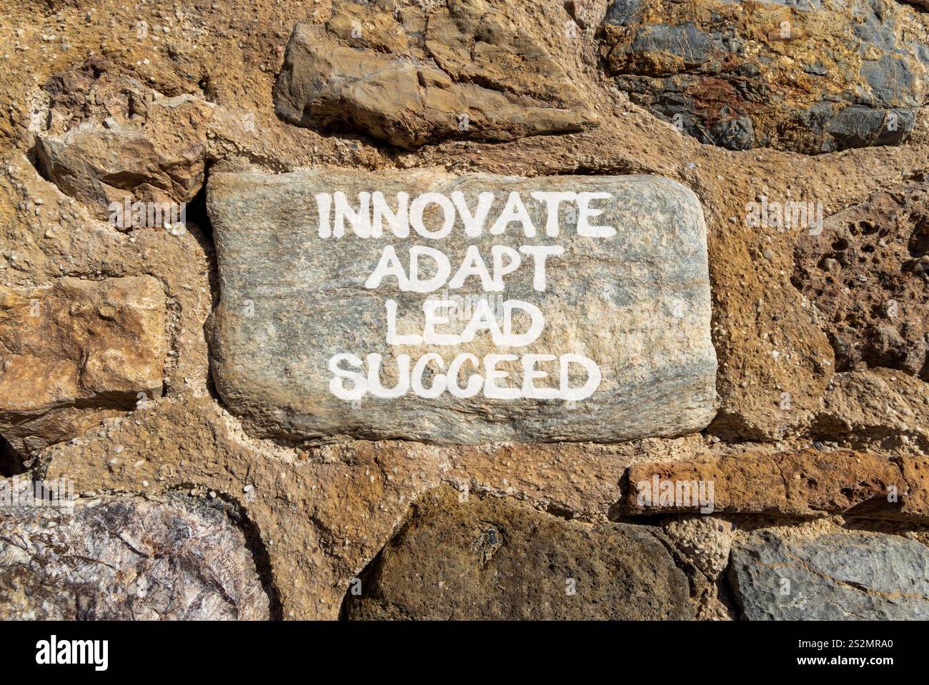 Innovate adapt lead succeed symbol. Concept words Innovate Adapt Lead ...