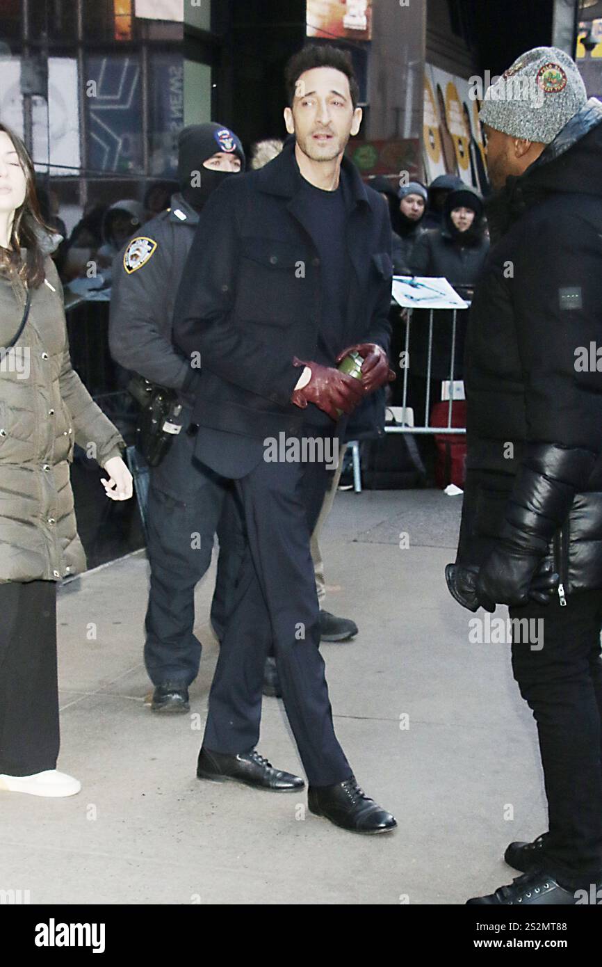 January 07, 2025 : Adrien Brody on Good Morning America to talk about ...