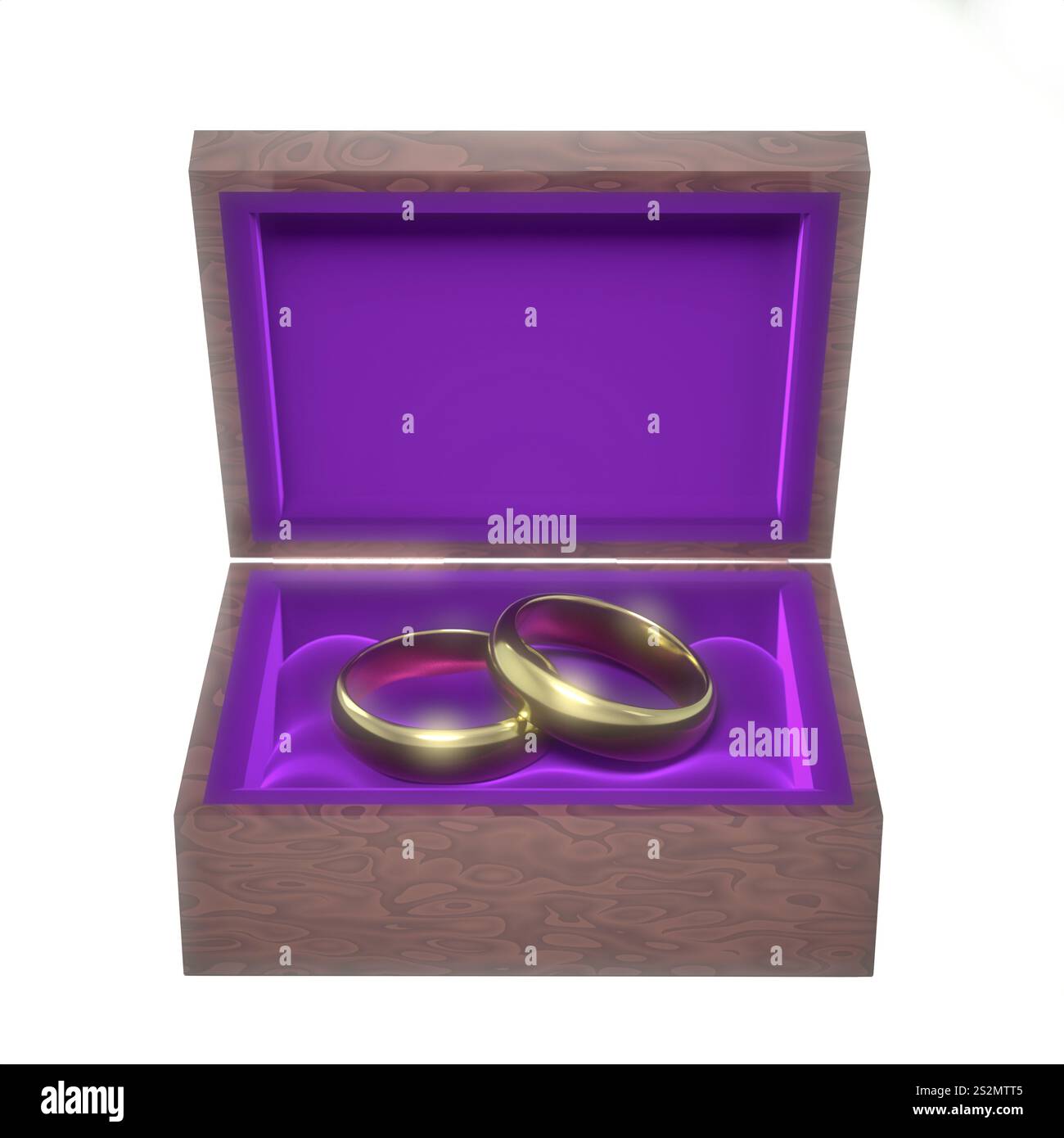 Rings in the box Cut Out Stock Images & Pictures - Alamy