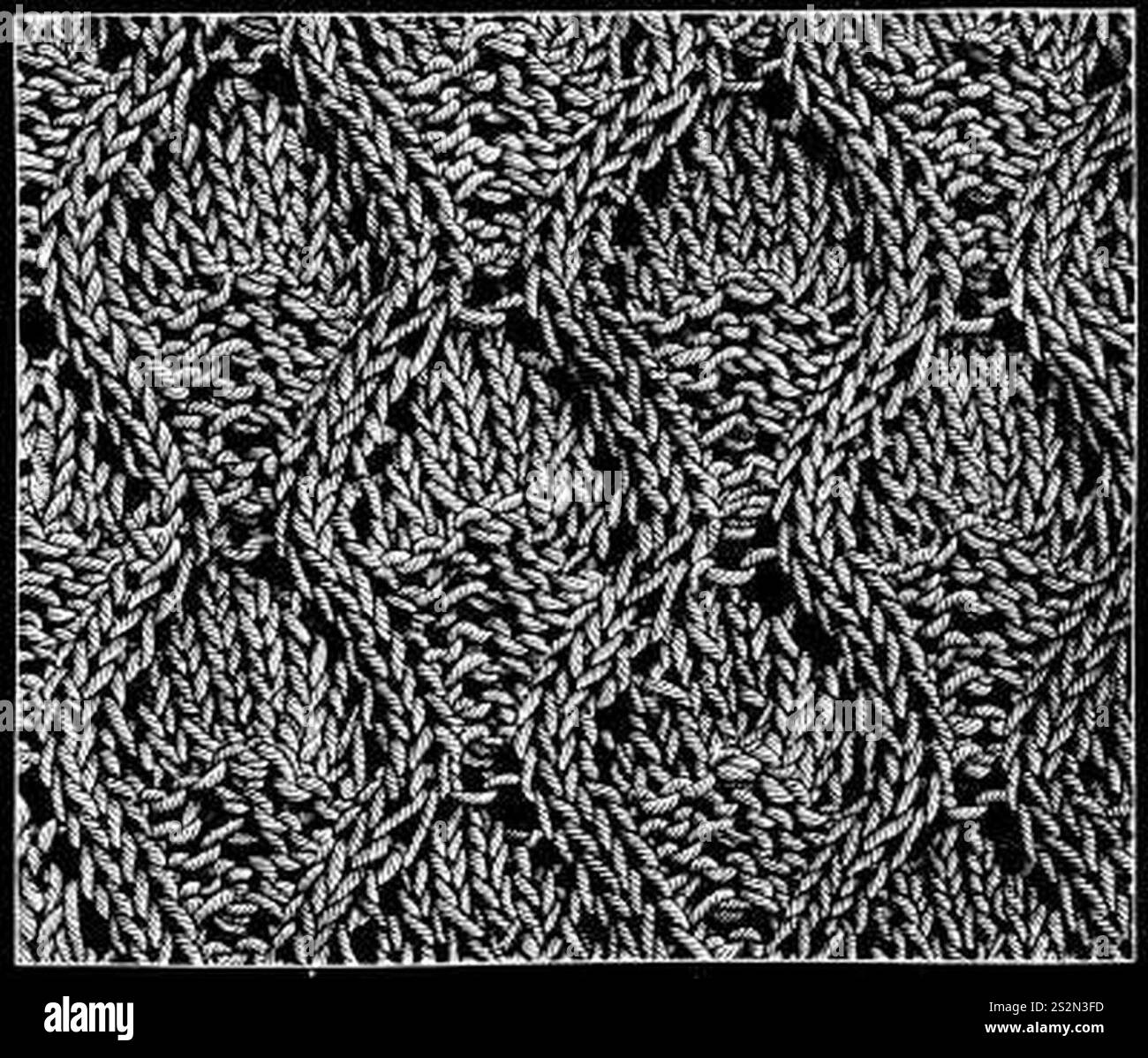Fig. 393. Knitting pattern Stock Photo - Alamy
