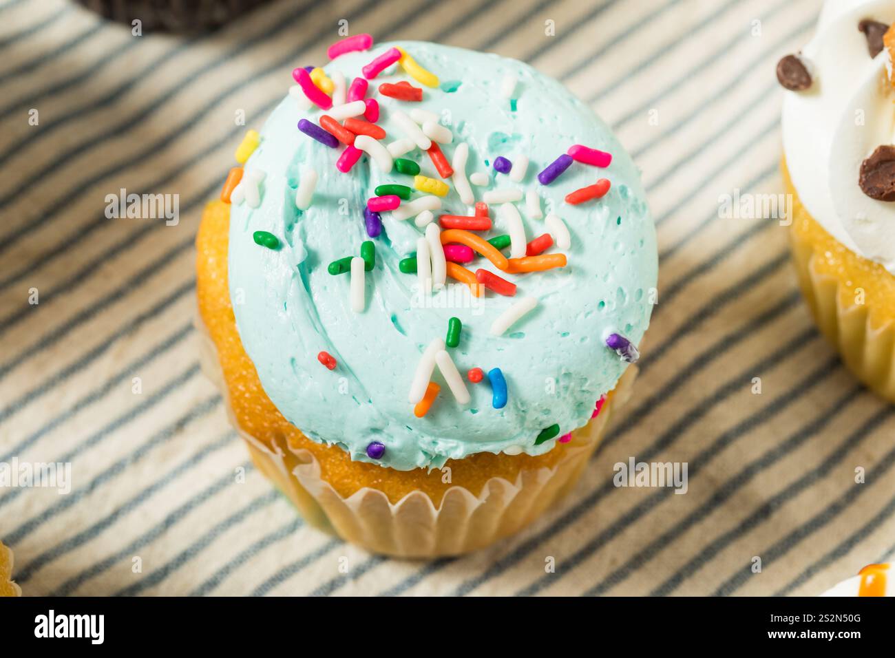 Sweet Homemade Assorted Gourmet Cupcakes with Buttercream Frosting ...