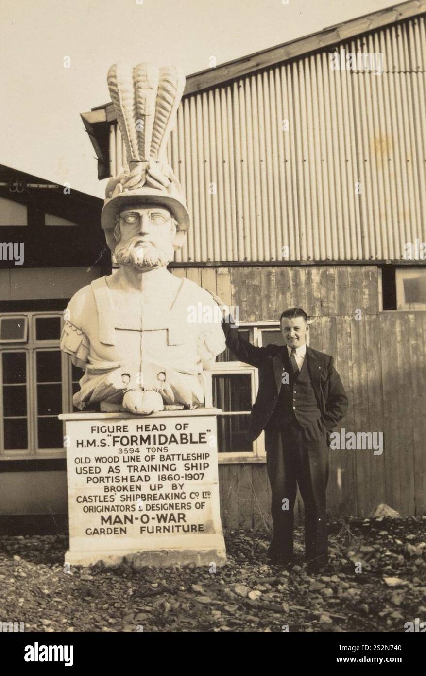 Figurehead of HMS Formidable in 1939 Stock Photo - Alamy