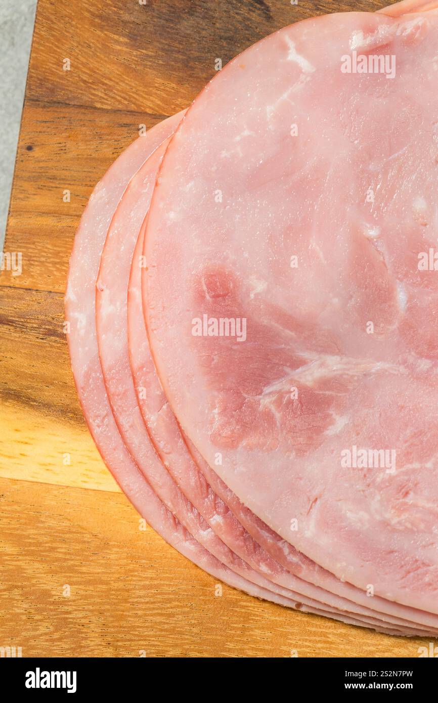Organic Smoked Cold Cuts Deli Meat Ham Ready to Eat Stock Photo - Alamy