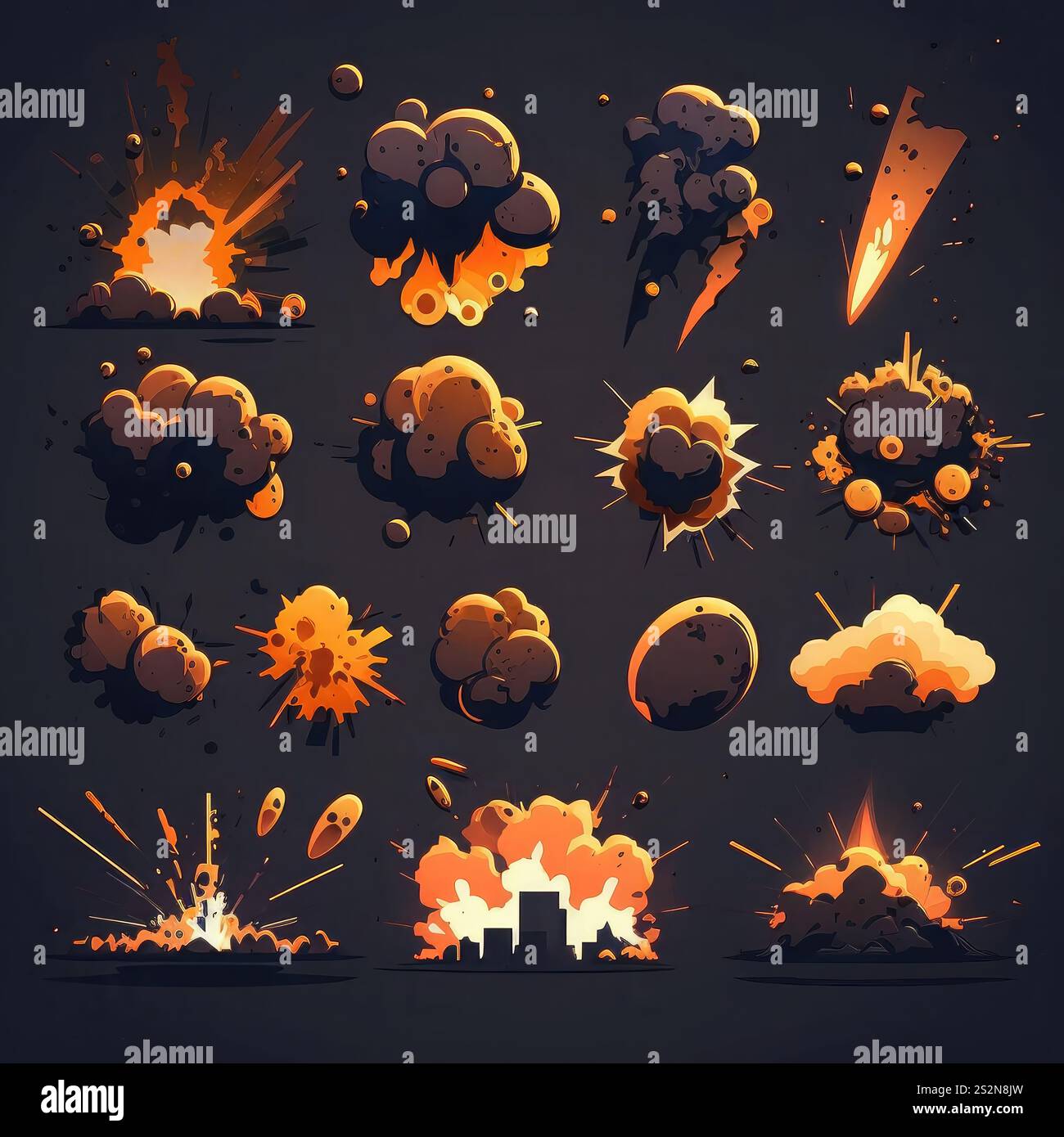 explosive game bomb explosion ai generated. energy power, icon ...