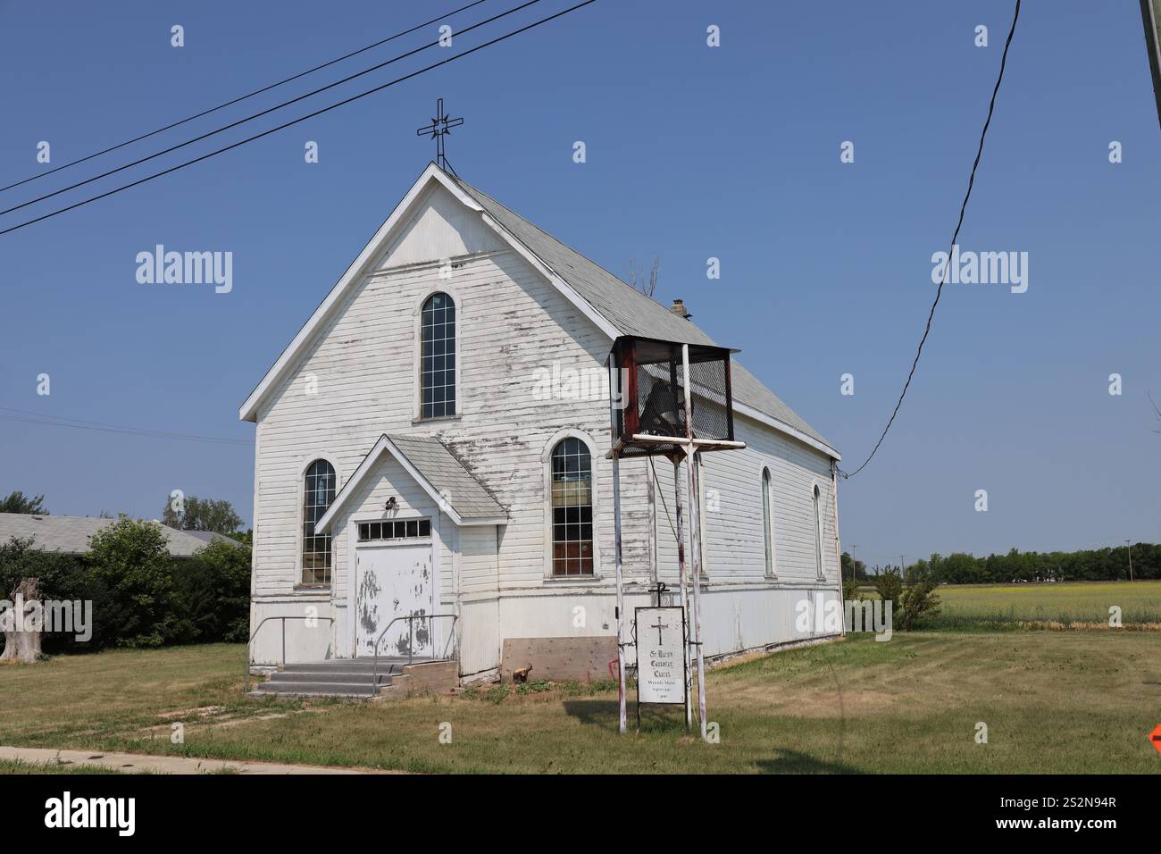 rustic neglected small rural church Stock Photo - Alamy