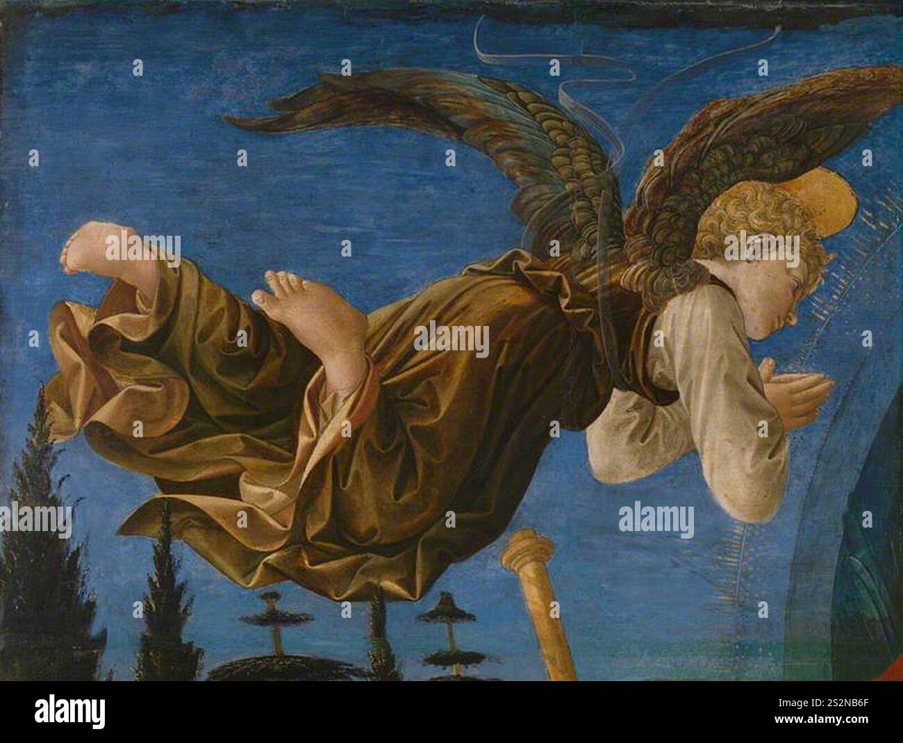 Filippo Lippi (c.1406-1469) (and studio) - Angel (Left Hand Stock Photo - Alamy