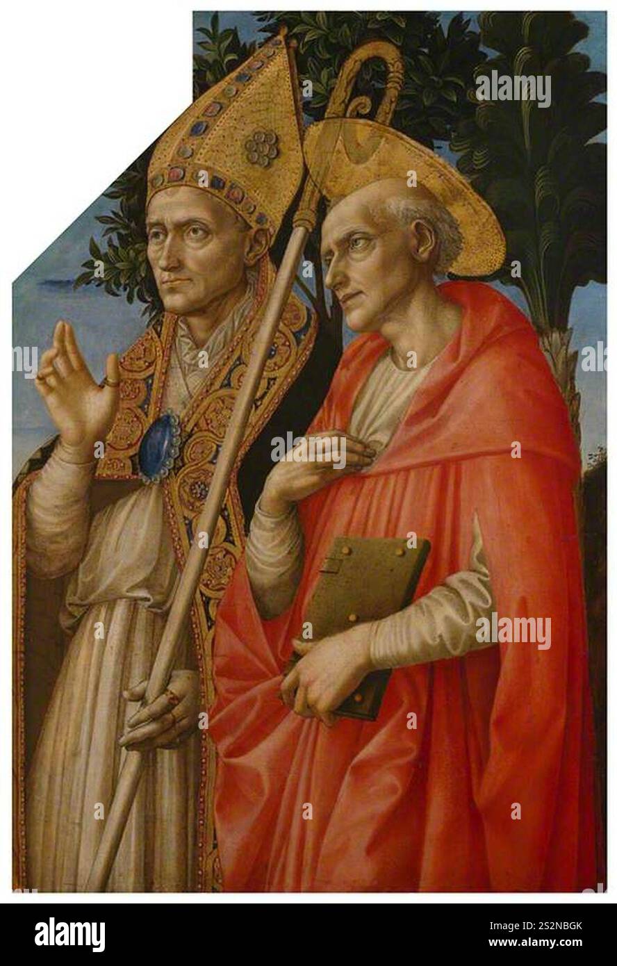 Filippo Lippi (c.1406-1469) (and studio) - Saints Zeno and Jerome Stock Photo - Alamy