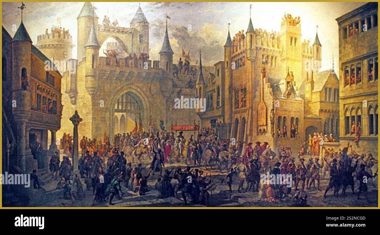 Fin de la république messine Entrée à Metz du roi de France Henri II ...