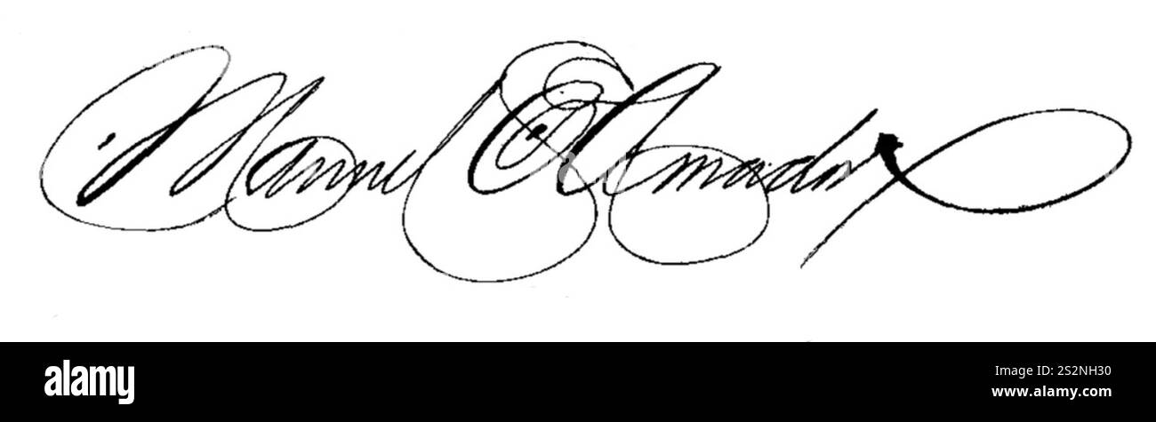 Firma de Manuel Amador Guerrero - Constitución de 1904 Stock Photo - Alamy
