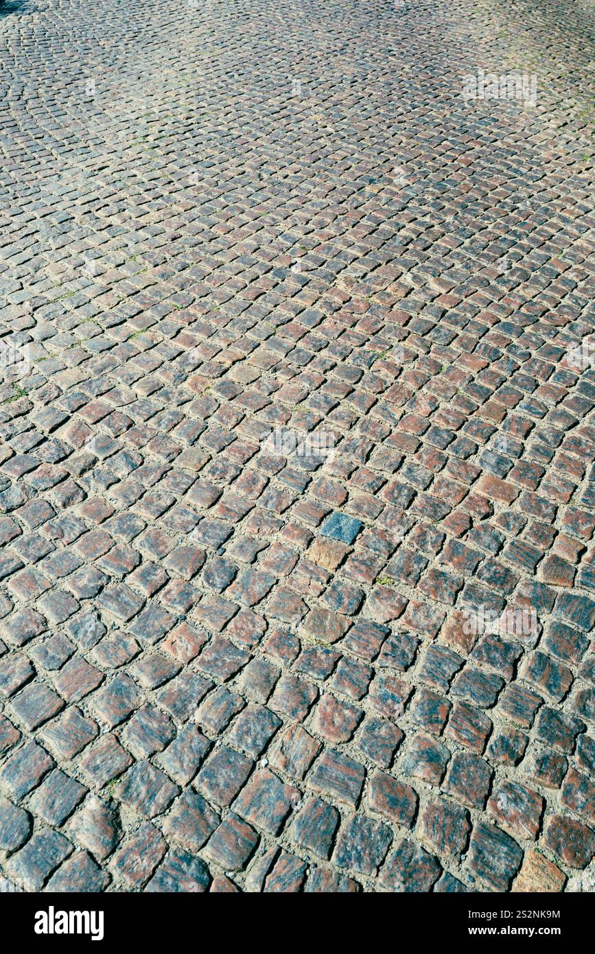 Stone road pattern background. Cobblestone pavement background ...