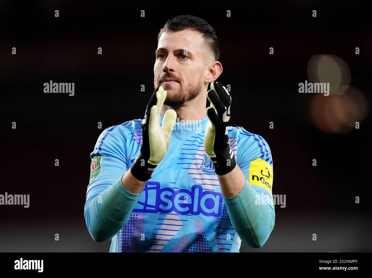 Newcastle United goalkeeper Martin Dubravka after the Carabao Cup semi ...