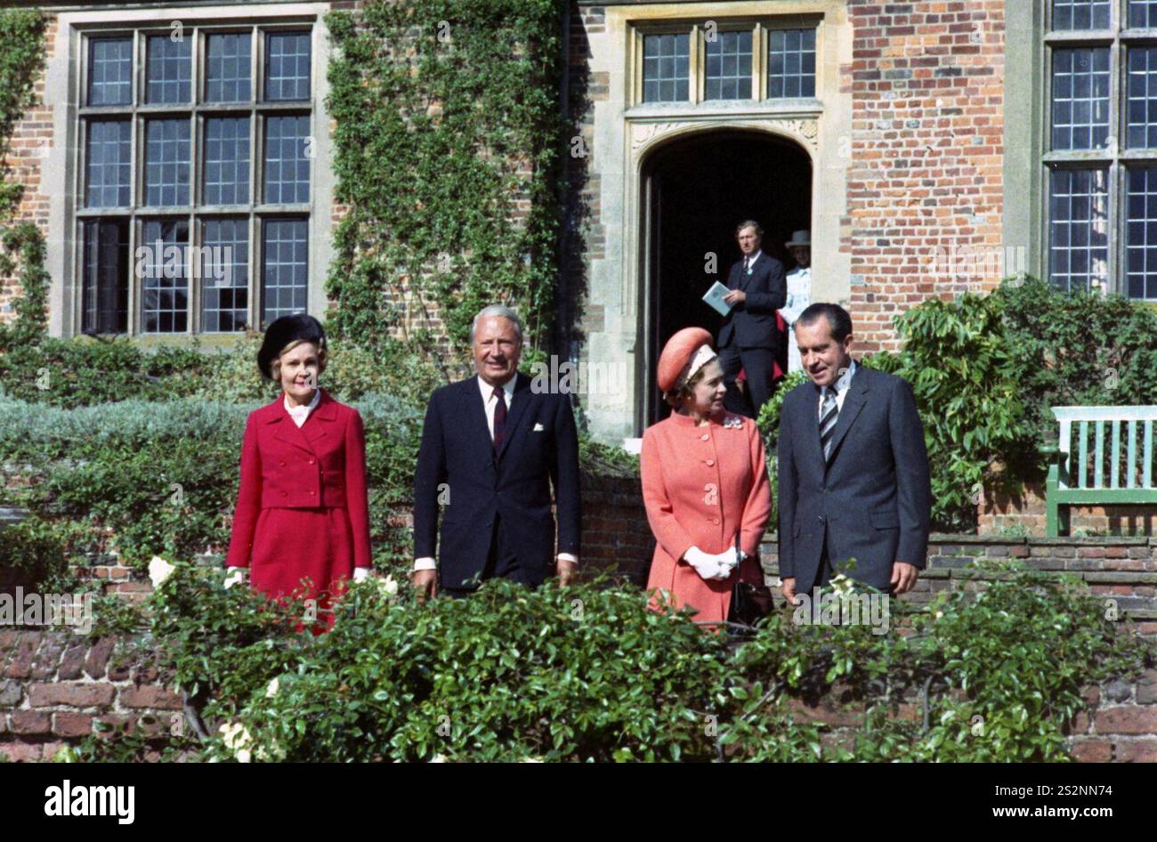 First Lady Pat Nixon, Prime Minister Edward Heath, Queen Elizabeth II ...