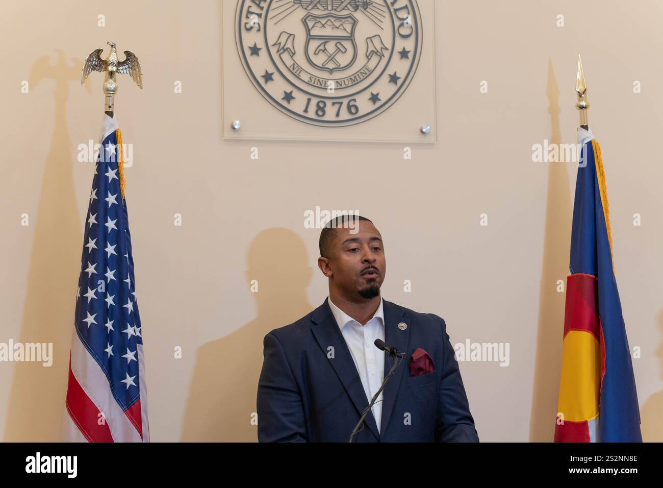 Denver, Colorado, USA. 7th Jan, 2025. Colorado Senate President James ...