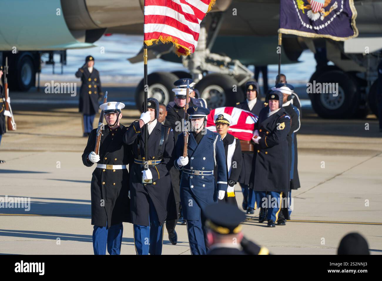Washington, District of Columbia, USA. 7th Jan, 2025. The casket ...