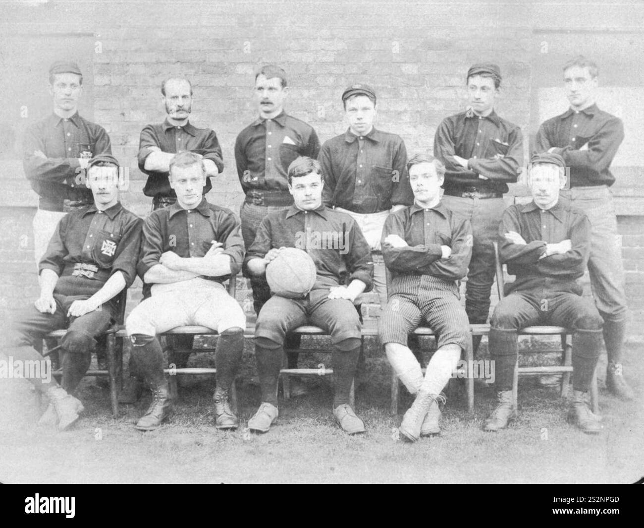 First Surrey Rifles football club, 1885-86 Stock Photo - Alamy
