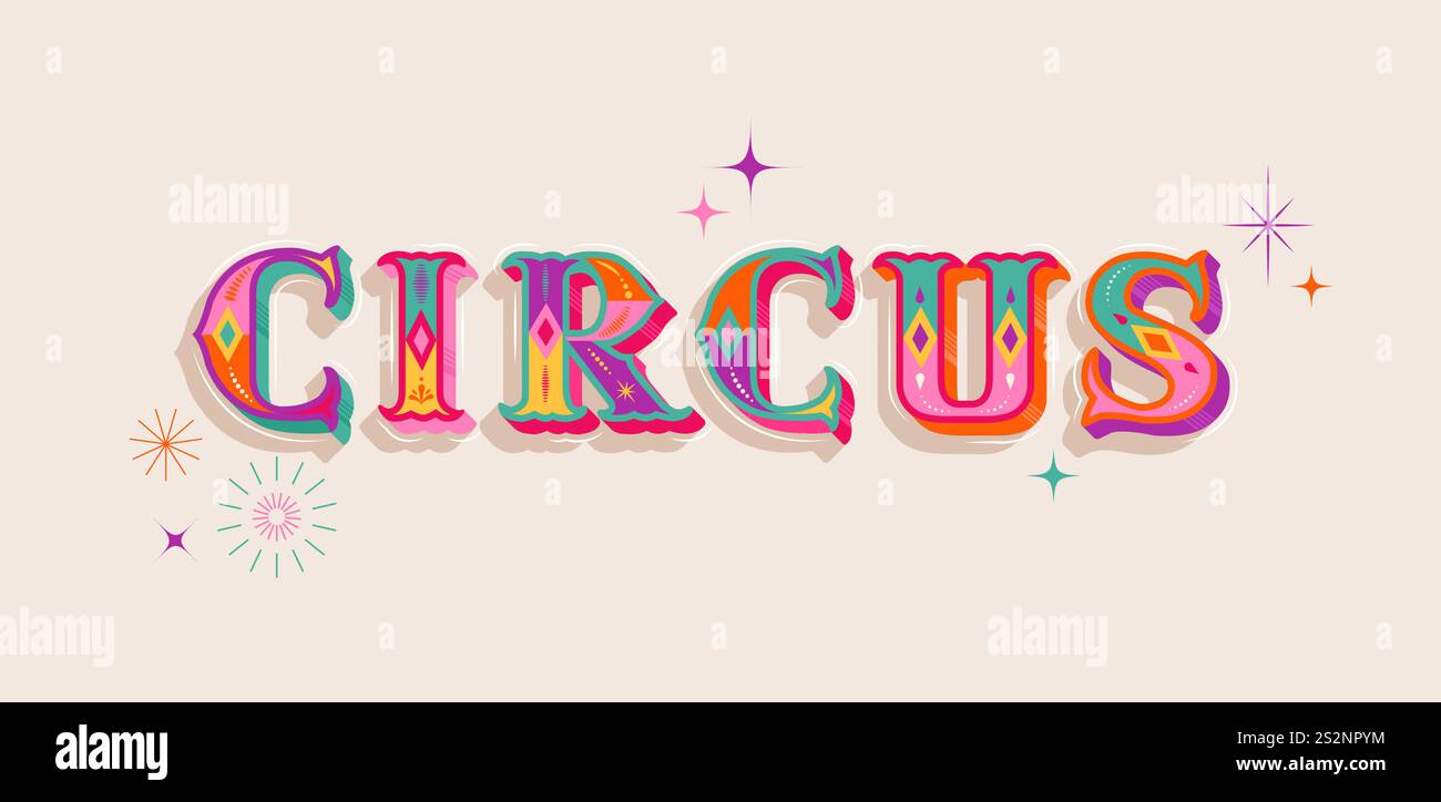 Colorful circus banner background Stock Vector Image & Art - Alamy