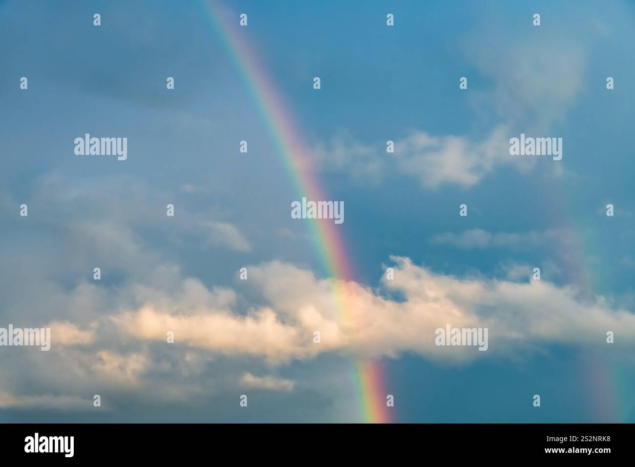 Rainbow in the sky in the early evening at Blayney, NSW, Australia ...