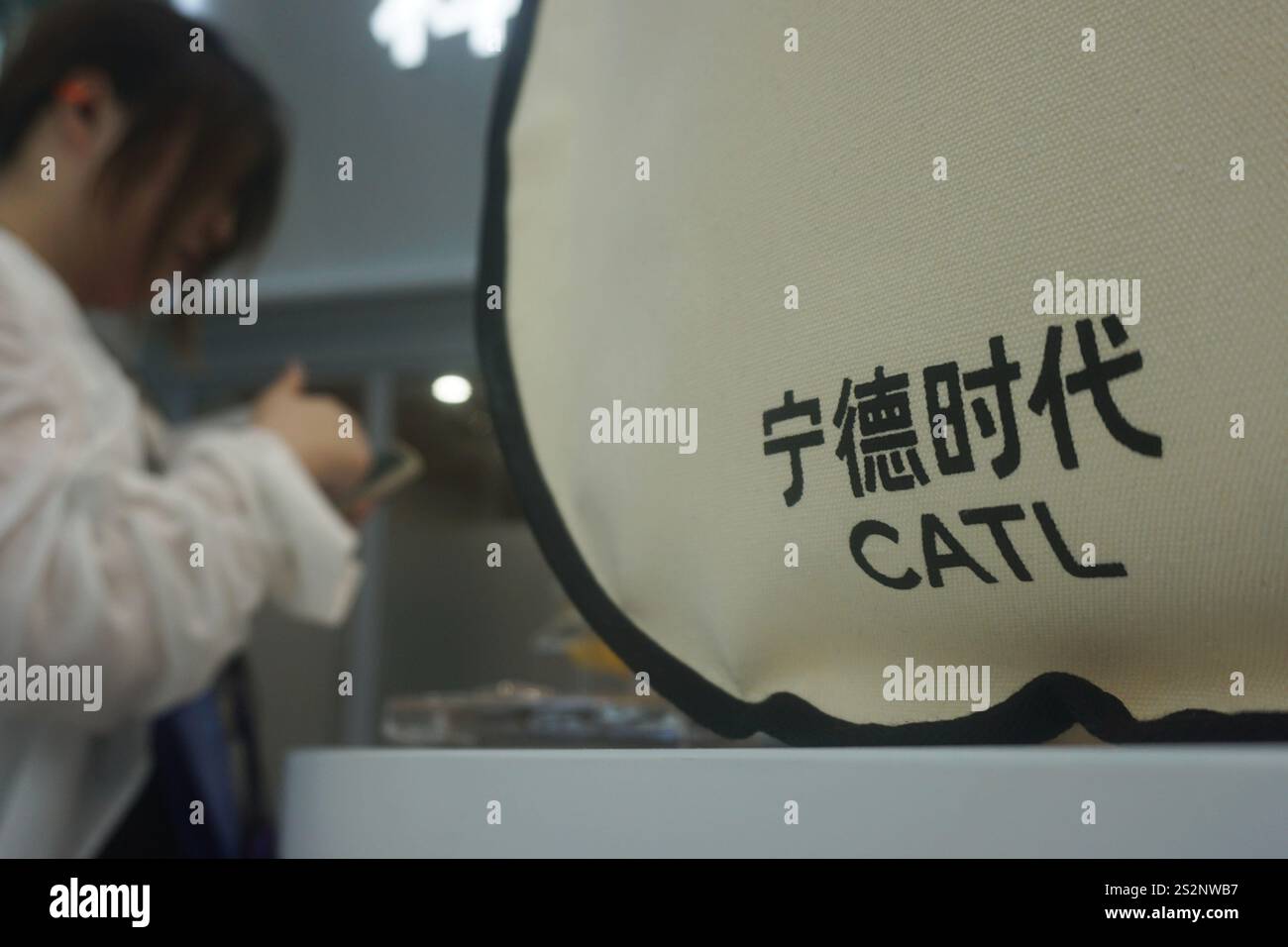 Visitors visit the CATL booth at the 2024 Guangzhou Auto Show in ...