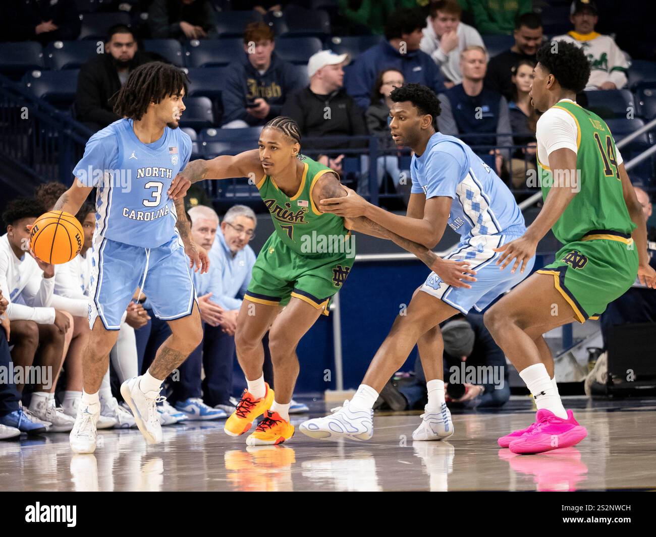 SOUTH BEND, IN - JANUARY 04: North Carolina Tar Heels guard Elliot ...