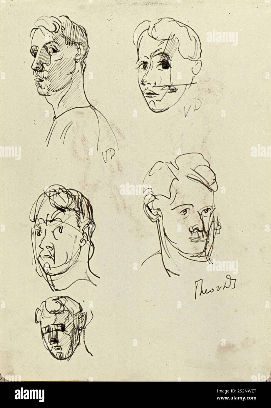 Five portrait studies hi-res stock photography and images - Alamy