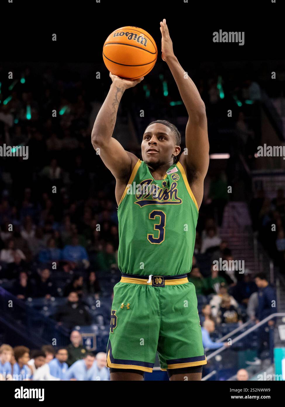 SOUTH BEND, IN - JANUARY 04: Notre Dame Fighting Irish guard Markus ...