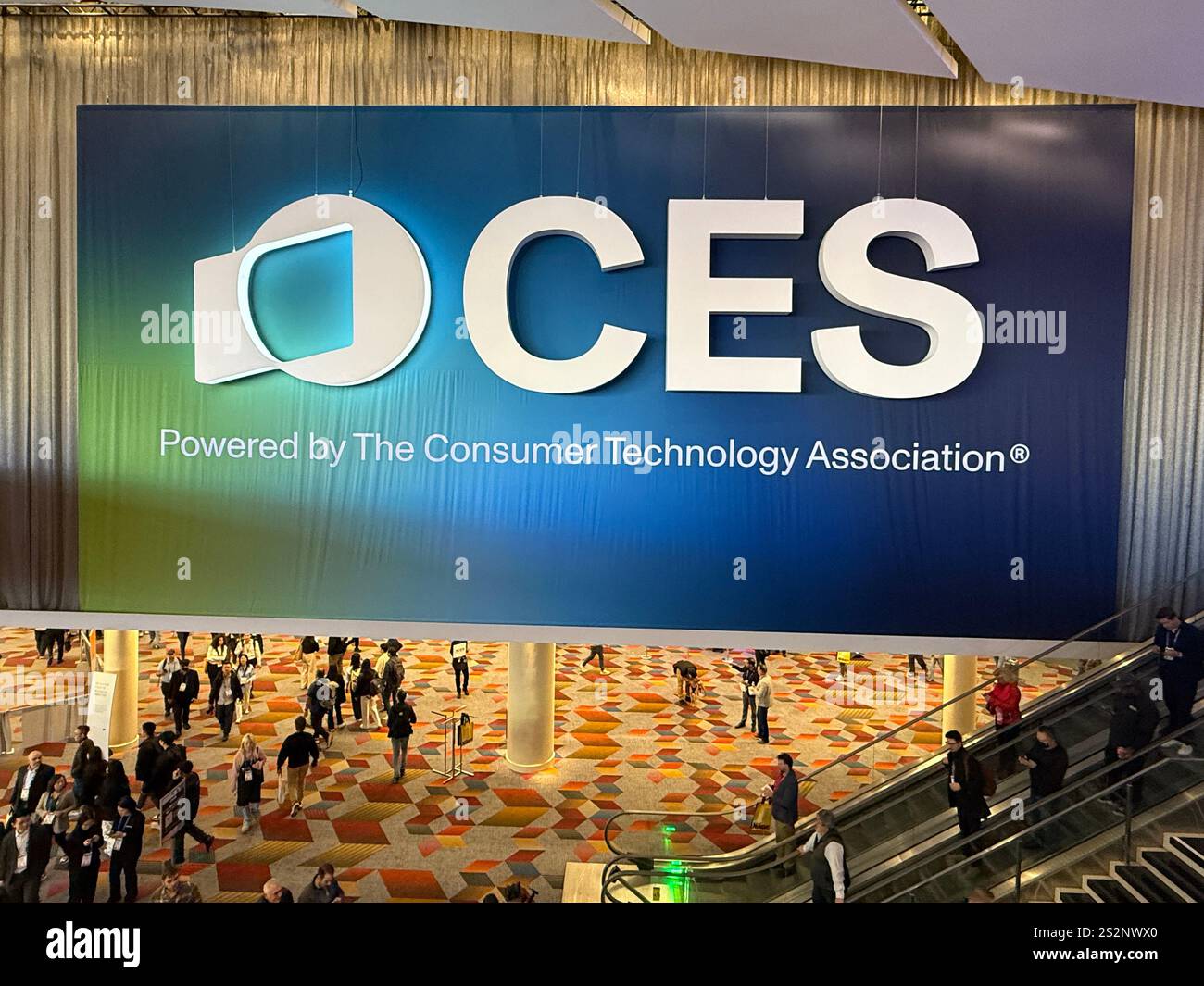 Las Vegas, USA. 07th Jan, 2025. The new logo of the CES technology ...