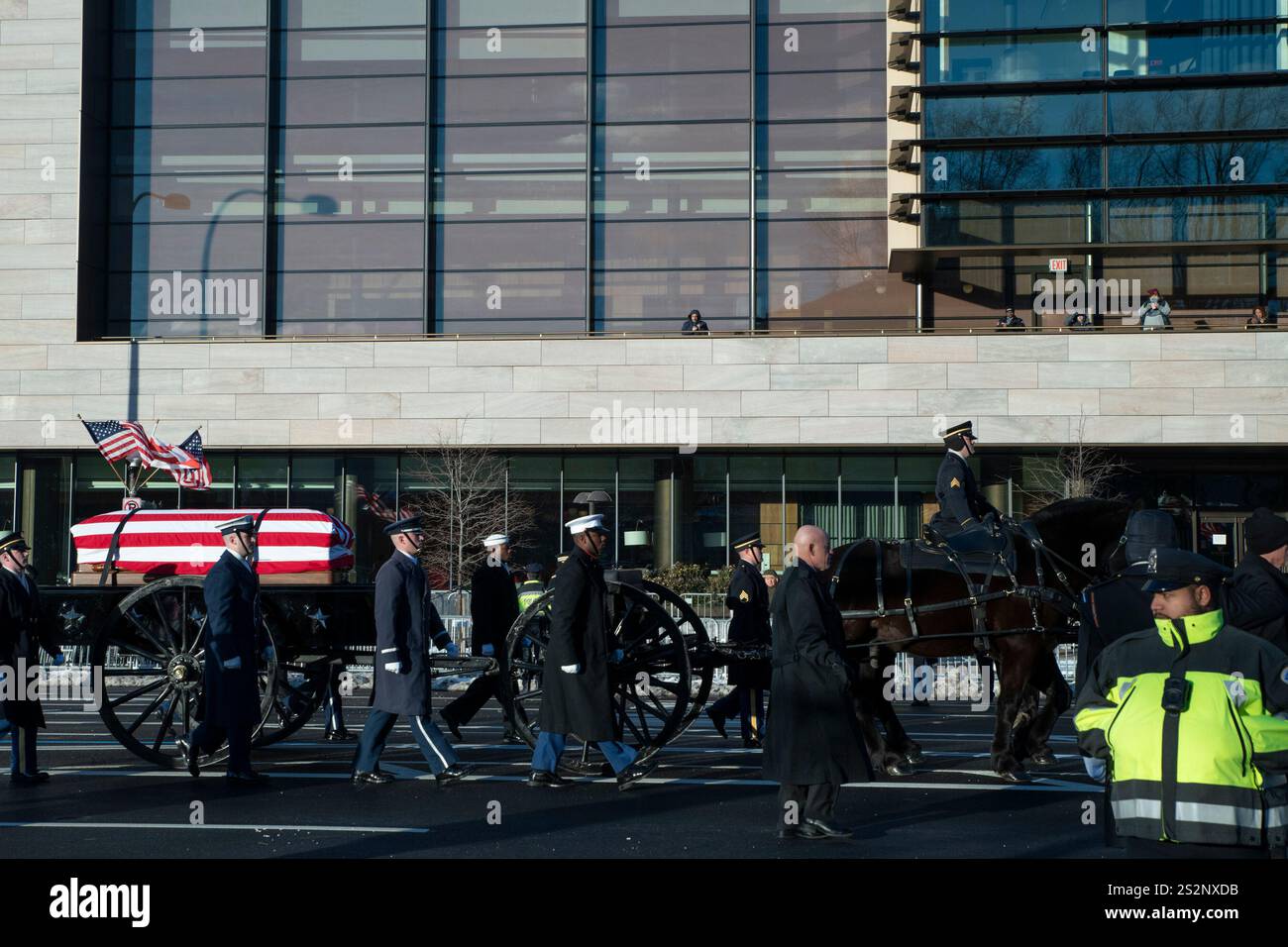 Members of United States Navy transfer lead the funeral procession for ...