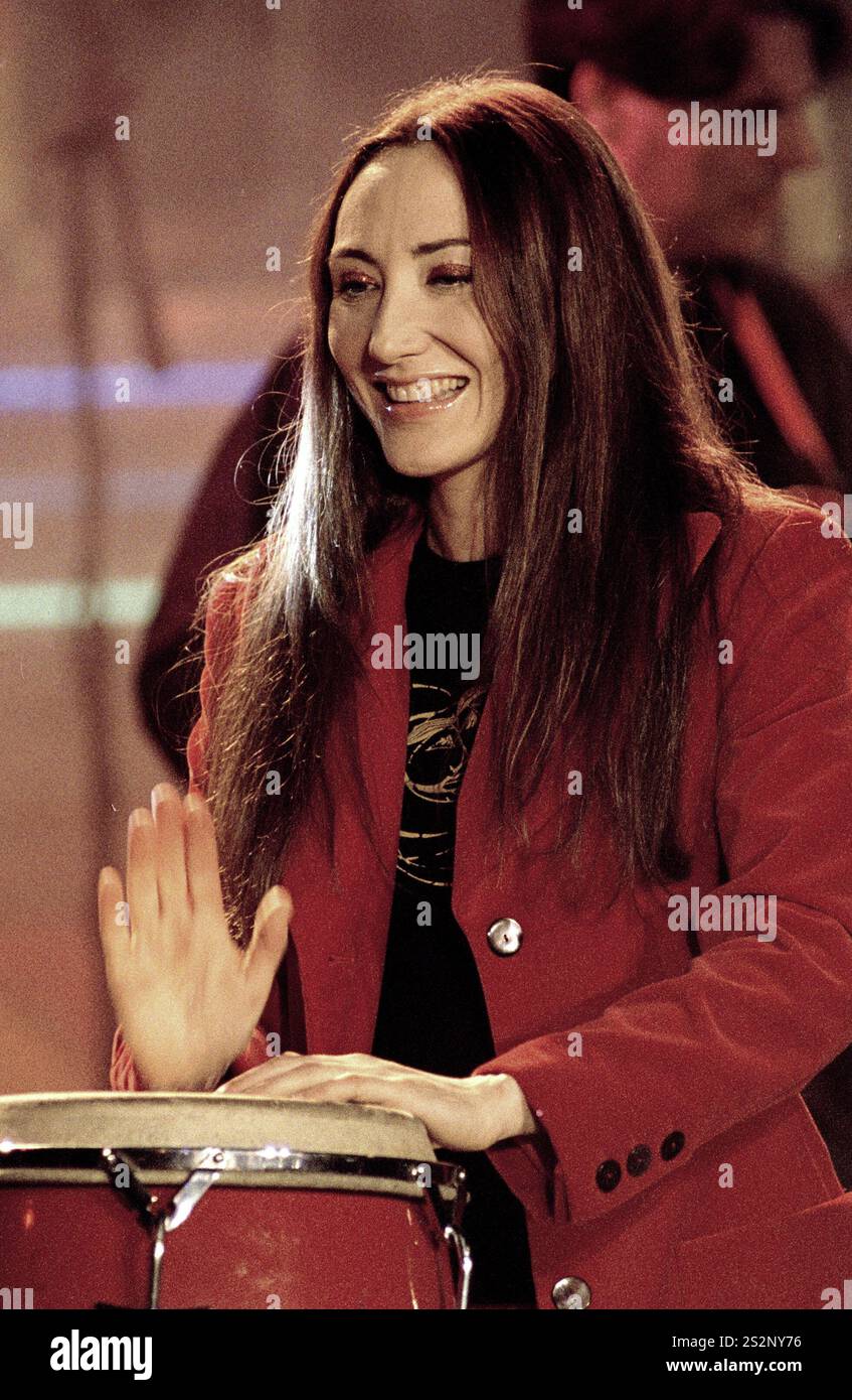 Milan Italy 20/10/1997: Marina Rei, Italian singer,during the ...