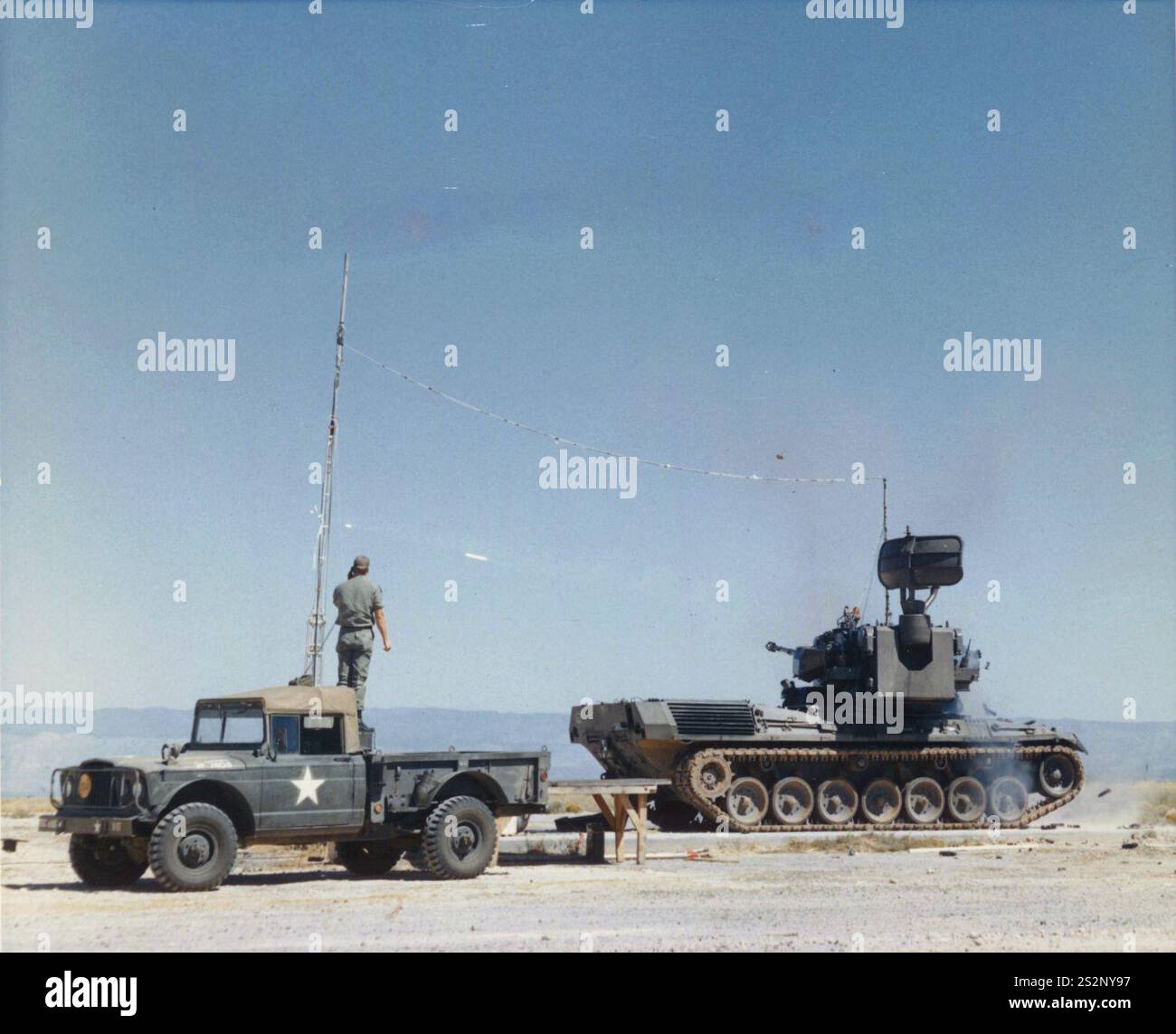 Flakpanzer Gepard Test Firing at Fort Bliss Range Stock Photo - Alamy