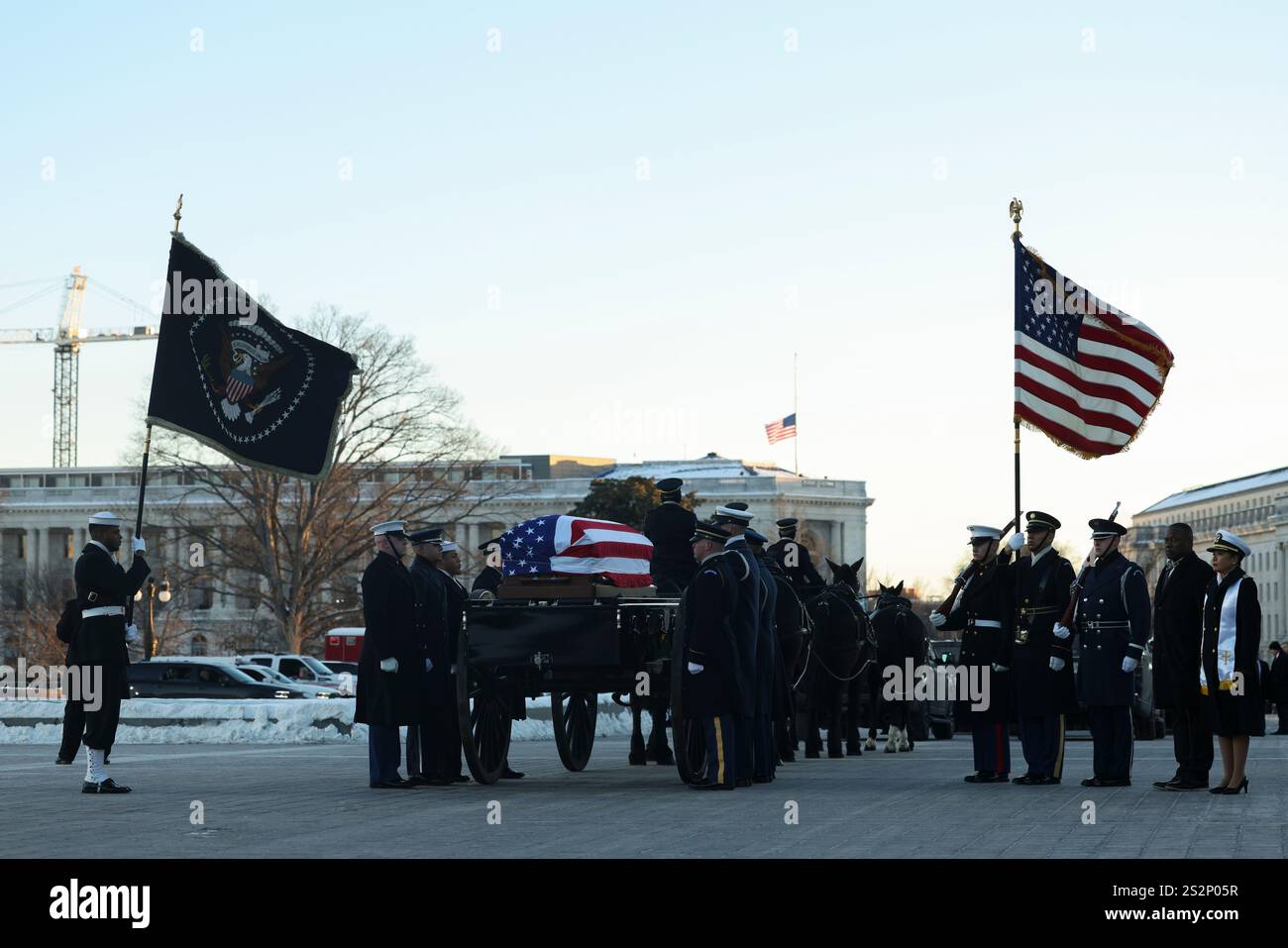 Washington, United States Of America. 07th Jan, 2025. A horse-drawn ...