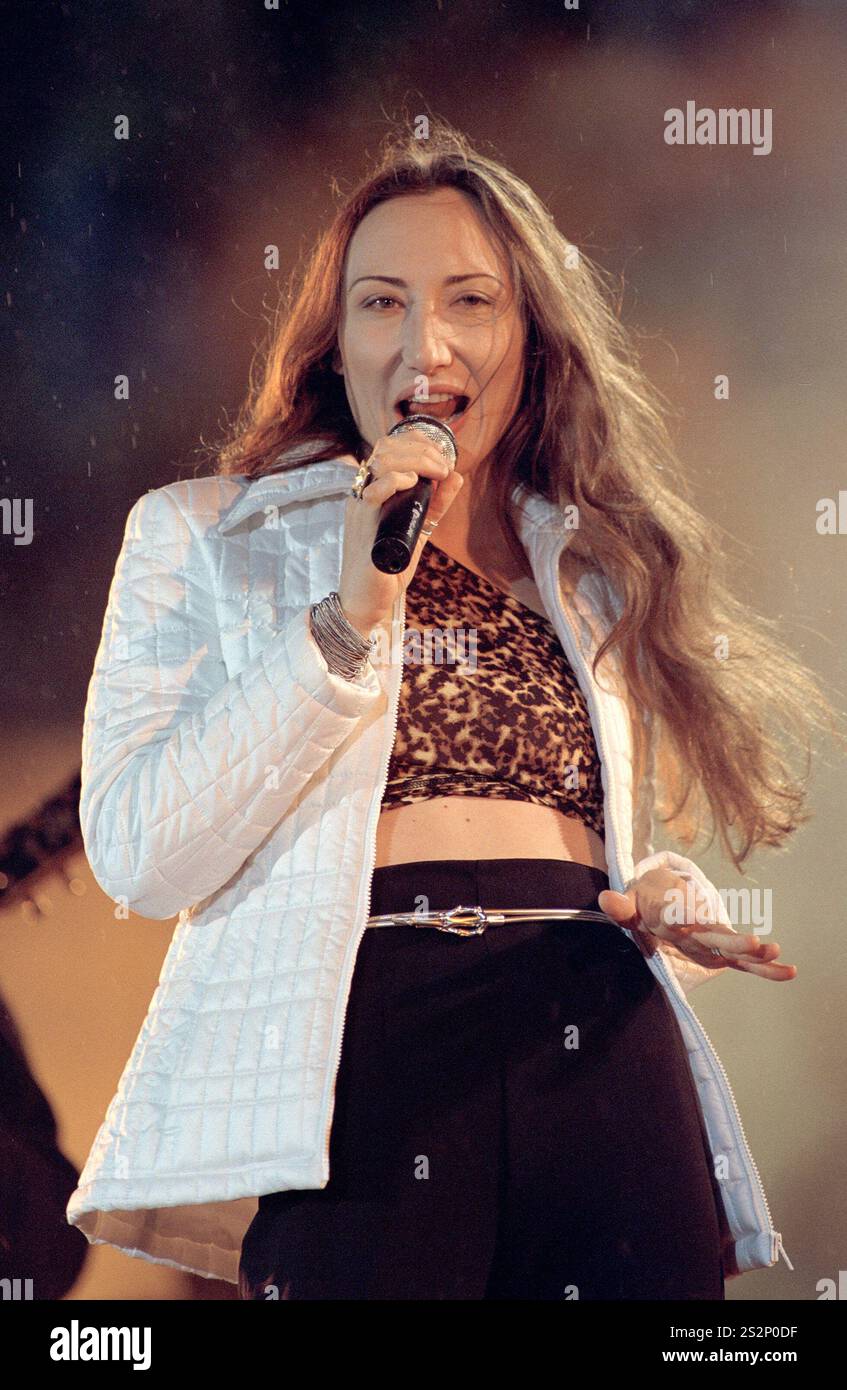 Napoli Italy 02/09/1997: Marina Rei, Italian singer,during the ...