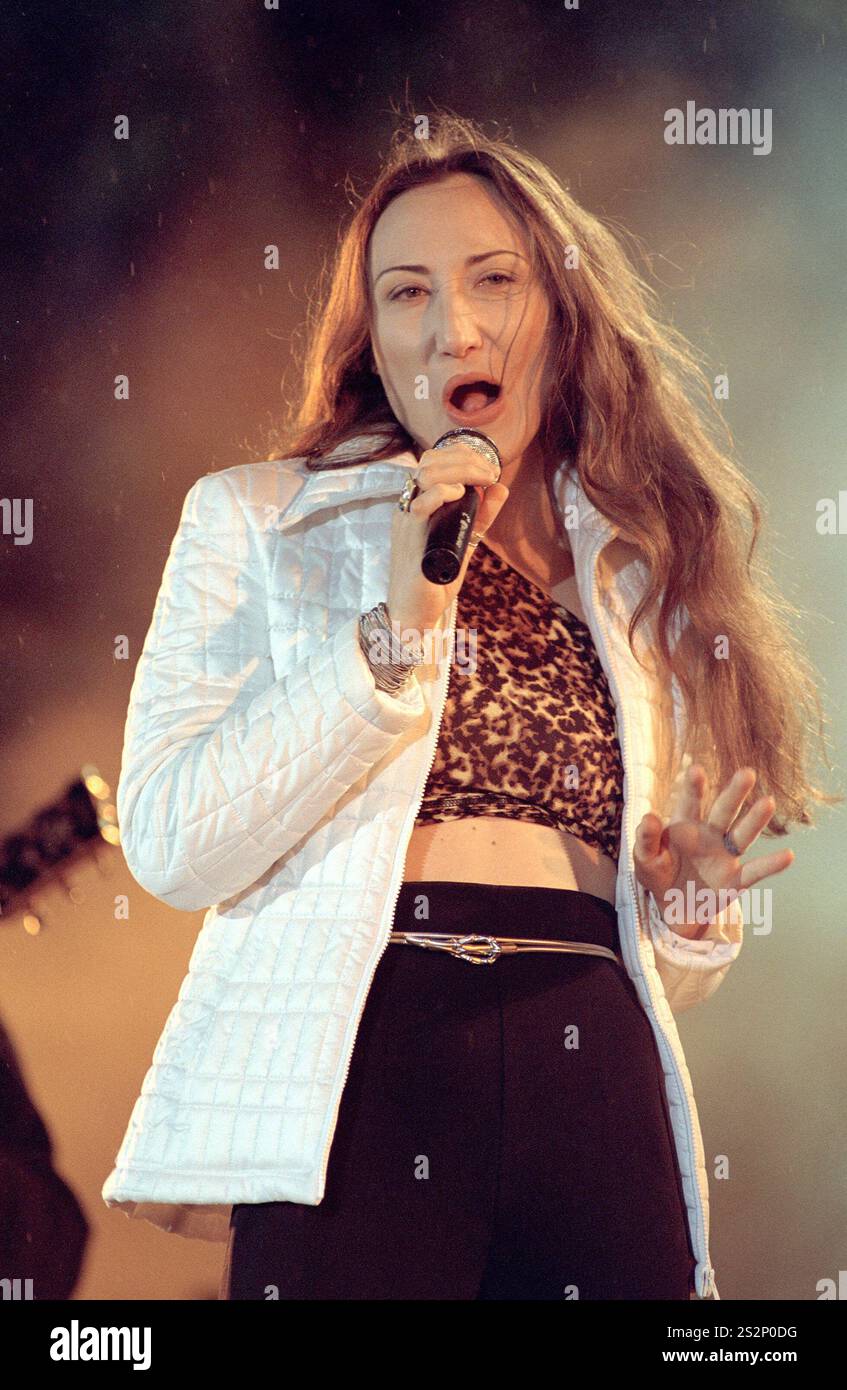 Napoli Italy 02/09/1997: Marina Rei, Italian singer,during the ...