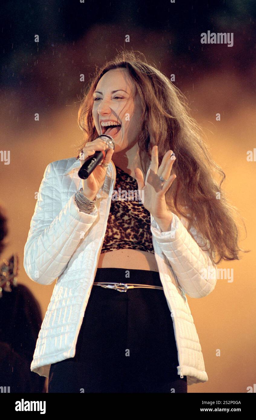 Napoli Italy 02/09/1997: Marina Rei, Italian singer,during the ...