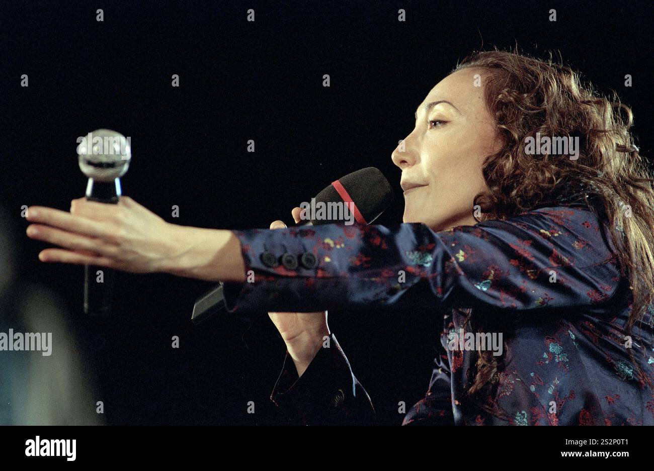 Napoli Italy 02/09/1997: Marina Rei, Italian singer,during the ...