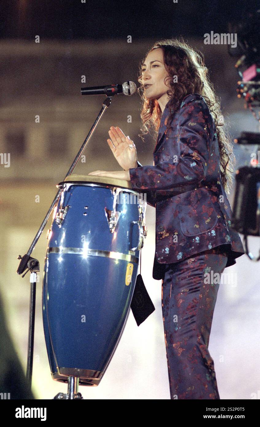 Napoli Italy 02/09/1997: Marina Rei, Italian singer,during the ...