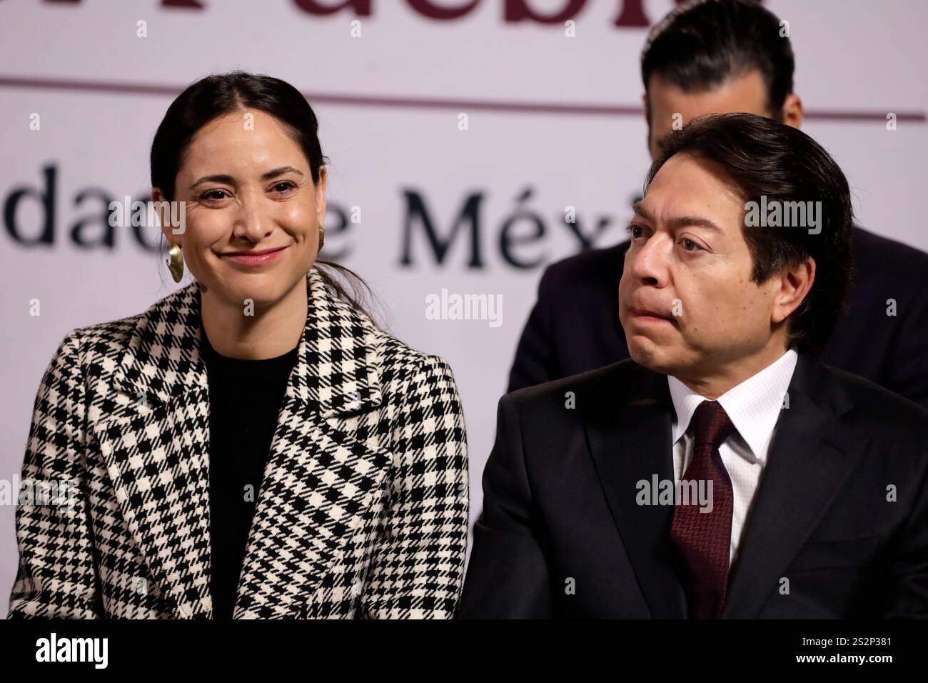 Mexico City, Mexico. 07th Jan, 2025. Mario Delgado Carrillo, Secretary ...