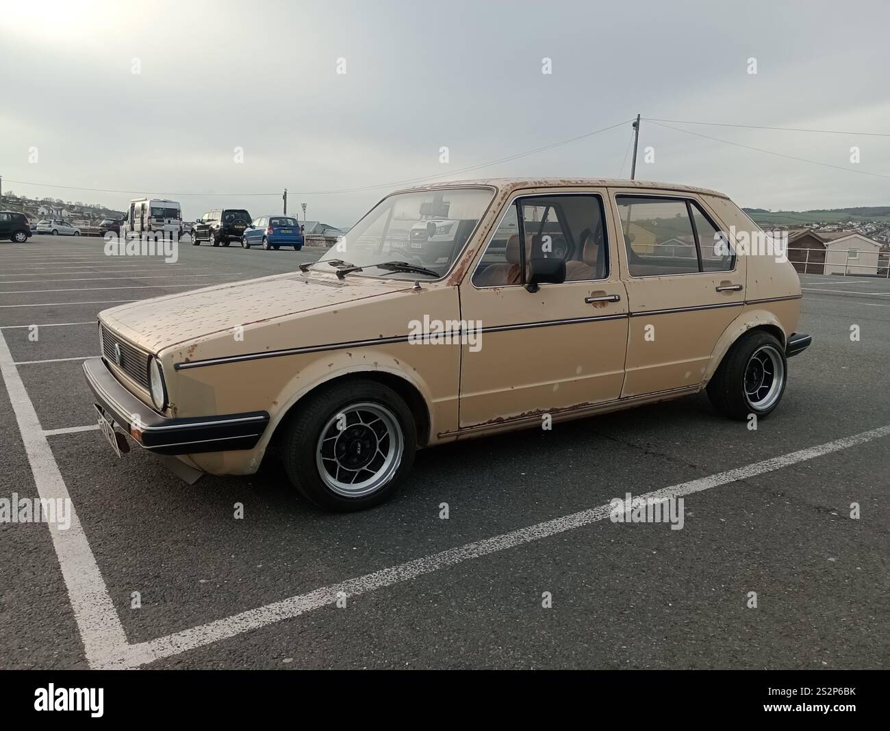 A 1981 Volkswagen Golf GLS Mk1 parked in Teignmouth, Devon, England, UK ...