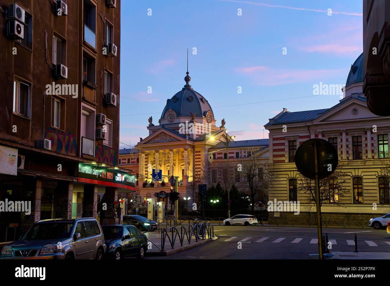 Bucharest, Romania. 7th Jan, 2025: View from Doamnei street of Coltea ...