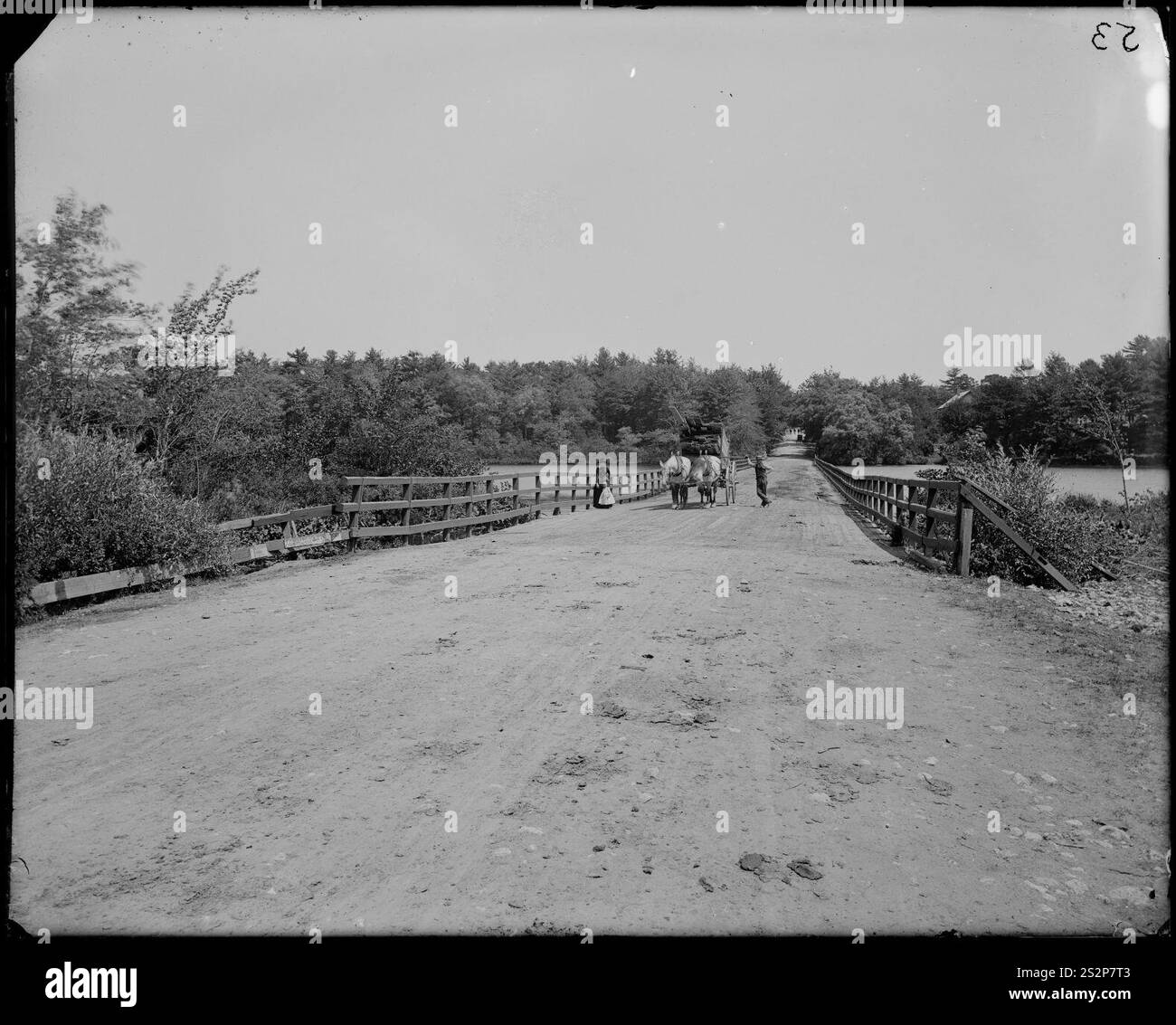 Floating bridge facing towards Salem Stock Photo - Alamy