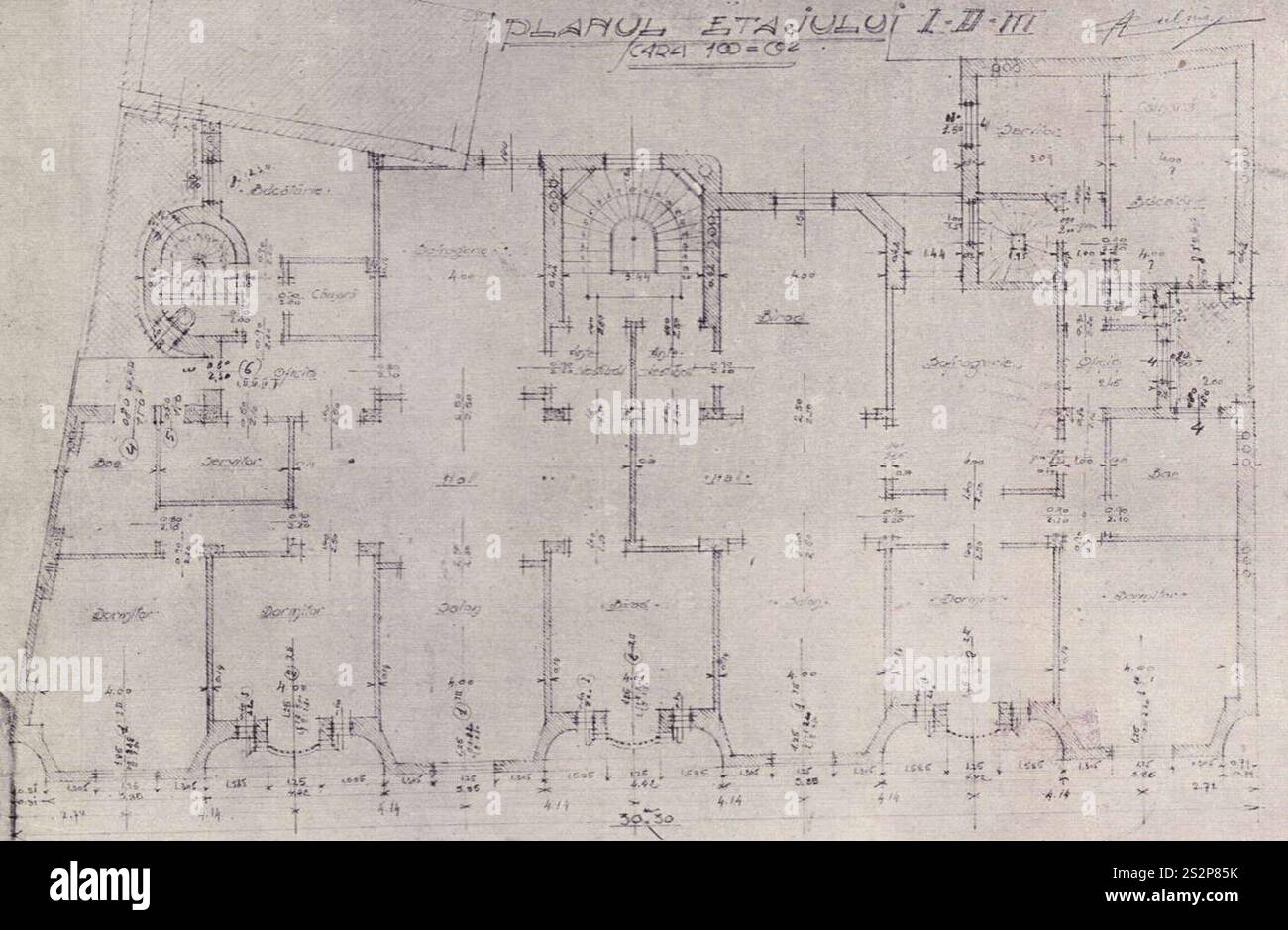 Floor plan of the Culina Building, (Bulevardul Hristo Botev no. 3 ...