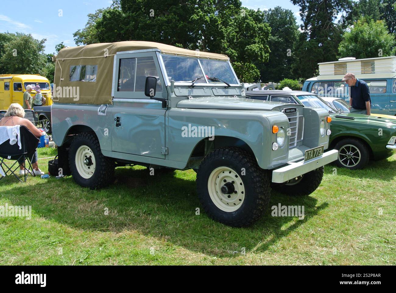 A 1972 Land Rover series 3 parked on display at the 49th Historic ...